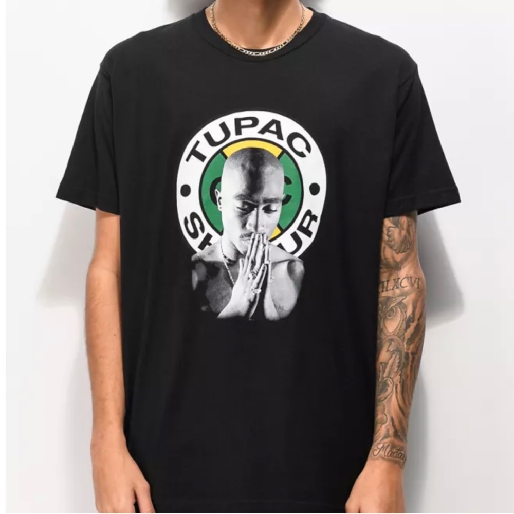 New Tupac Shakur X Cross Colours T-Shirt Medium - Gem